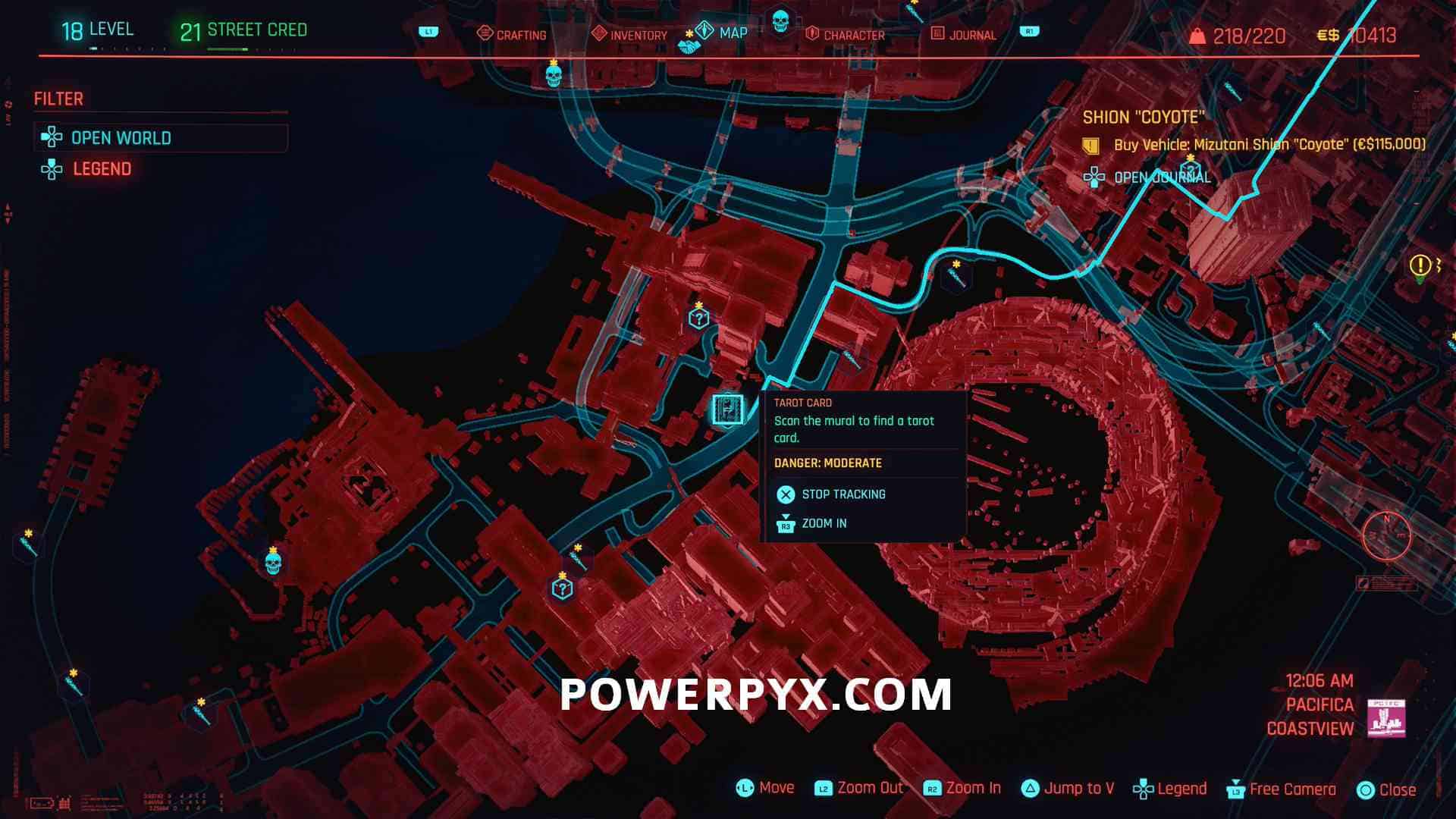 Guides Where to find all the Tarot Cards - Cyberpunk 2077 🕹