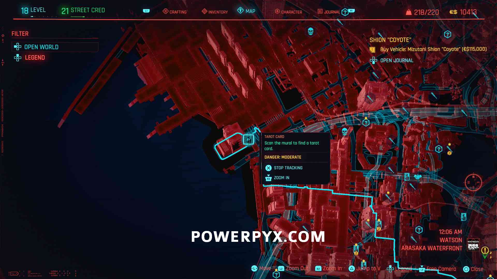 Guides Where to find all the Tarot Cards - Cyberpunk 2077 🕹