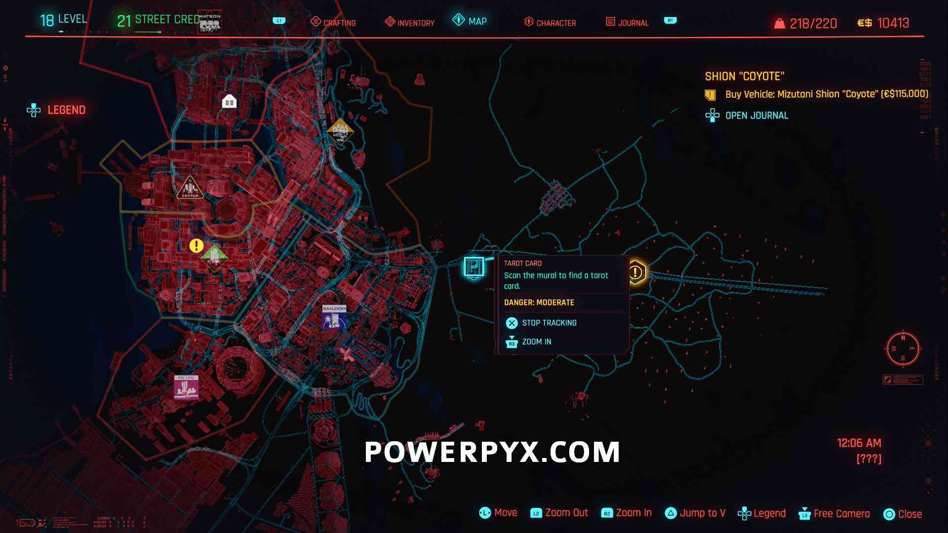 Guides Where to find all the Tarot Cards - Cyberpunk 2077 🕹