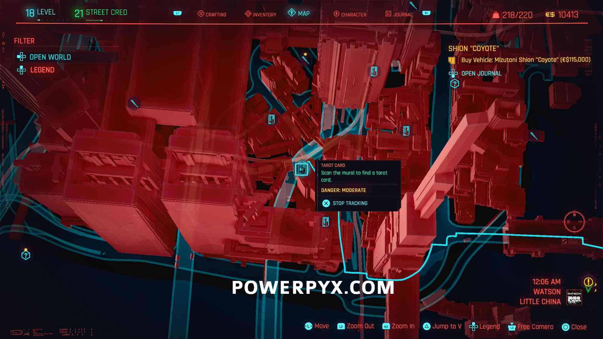 Guides Where to find all the Tarot Cards - Cyberpunk 2077 🕹