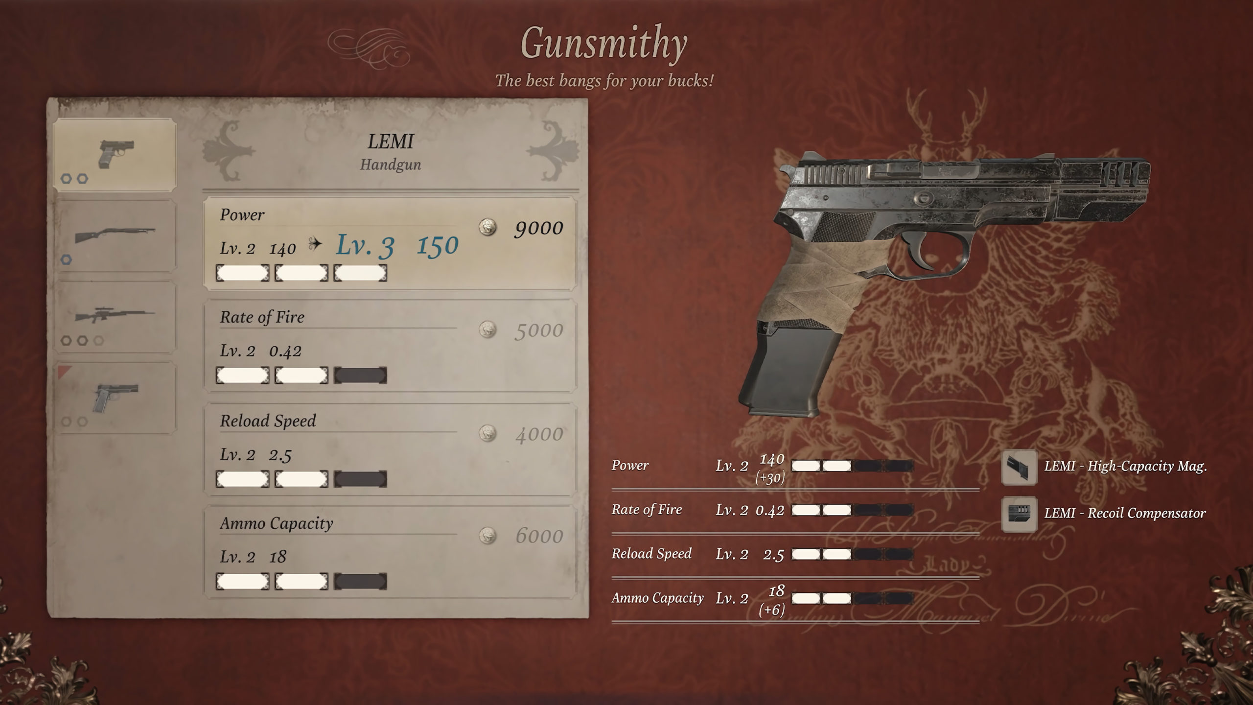 Guida a tutte le armi e alle modifiche - Resident Evil Village